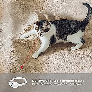 Laser Cat Toy Collar – 2 Adjustable Modes – 15 Minute Standby Shut Off – Rechargeable Micro-USB – Fits Cats and Kittens 200mm to 310mm Neck by Redeye Goods (LM2201)