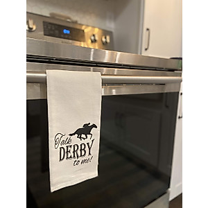 Talk Derby To Me Tea Towel