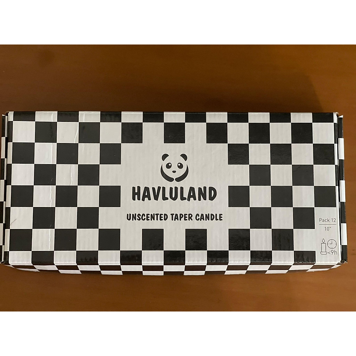 HAVLULAND Taper Candles 12 Pack, Dripless Taper Candle, Premium Classic Unscented, 10 Inch Dinner Candles Set, Long Burning Time 10 Hrs, Paraffin Wax, Ideal for Church, & Home Decor (Ivory, 12 Count)