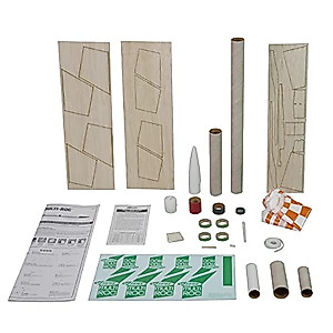 Estes 1329 Multi-ROC Flying Model Rocket Kit | Multistage Booster Rocket with Glider | Expert Level Build