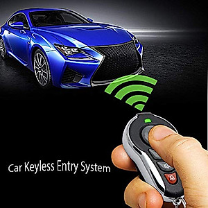 Car Remote Central Lock MASO Car Door Lock Keyless Entry System Kit with 2 Remote Controllers Universal for 12V Vehicle