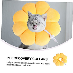 Mipcase 2pcs Compound Cone Collar Soft Cat Recovery Collar Cat Elizabethan Collar Dog Cone Cat Donut Decorations Supple Collar for Cat Cotton Breathable Protective Cover