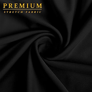 Hybrid & Company - Women's Maxi Skirt W/ Fold Over Waist Band - Made in the USA, Black, Large