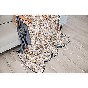 Copper Pearl Jumbo Premium Knit 3 Layer Stretchy Throw Blanket Eden