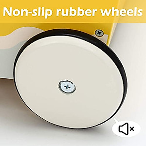 Yellow Blue Aircraft Wooden Baby Push Walker - 2-in-1 Toddler Push & Pull Toys Learning Walker Stroller Walker with Wheels for Baby Girls Boys 1-3 Years Old