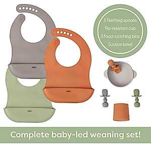 Upward Baby Led Weaning Supplies, Silicone Baby Feeding Set, Baby Feeding Essentials, Baby Led Weaning Set, Baby Eating Essentials, Baby Silicone Feeding Set, Baby Dishes, Toddler Feeding Set