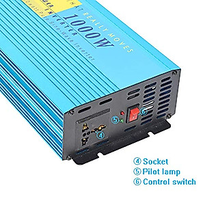 XINPUGUANG 300W 500W 1000W 2000w Solar Inverter Pure sine Wave DC 12V to AC 110V with Solar Panel kit (1000W)