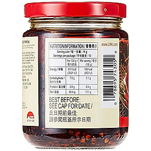 Lee Kum Kee Chiu Chow Chili Oil net wt. 205g (7.2oz)