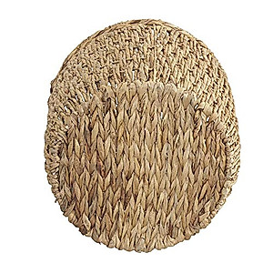 Household Essentials Tall Round Wicker Storage Basket | Brown, Water Hyacinth