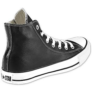 Converse Unisex Chuck Taylor All Star Leather High Top Shoe Black 11 M US, 13 Women/11 Men
