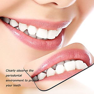 Angzhili 5Pcs/Set Intraoral Mirrors Dental Photography Mirrors Dental Reflector Mirror Glass Occlusal Mirror,Two-sided Orthodontic Mirror Dental Tool