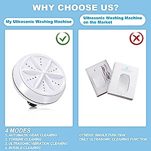 plplaaoo Portable Washing Machine, 3.5 x 3.5 x 2in Dryer Washer, Portable Laundry Machine, Compact Laundry Washer with USB Charging, Quite Mini Washer, Small Cleaning Machine for Underwear Socks