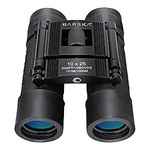 Barska Lucid View 10x25 Classic Compact Binoculars for Outdoor Travel Hunting Hiking Events