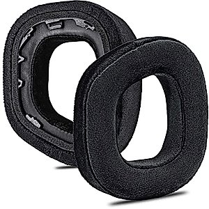 ZIXUANCUSHION HS80 Ear Pads Compatible with HS80 RGB Headset - HS80 Ear Cups/1.18 Inches Thick/Memory Foam Ear Cushions (Velour)