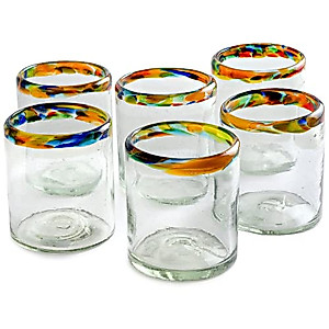 Orion Confetti Rim All Purpose 12 oz. -  Set of 6
