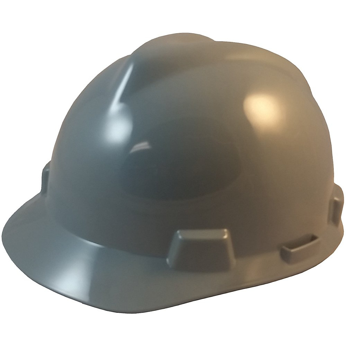 MSA V Cap Style Hard Hats w/FasTrac III Suspensions and Handy Tote Bag - Gray