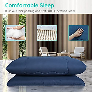 WAVV 4 inch Queen Futon Mattress,Updated Japanese Floor Mattress Thicken Tatami, Foldable Sleeping Roll up Mattress with CertiPUR-US Certified Breathable Cover for Guest, Kids Floor Pad,Camping