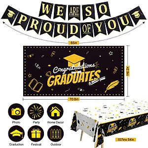 Graduation Decorations 2022, Graduation Banner Graduation Backdrop Graduation Party Supplies 2022 Graduation Table Cover Graduation Sign Graduation Gifts