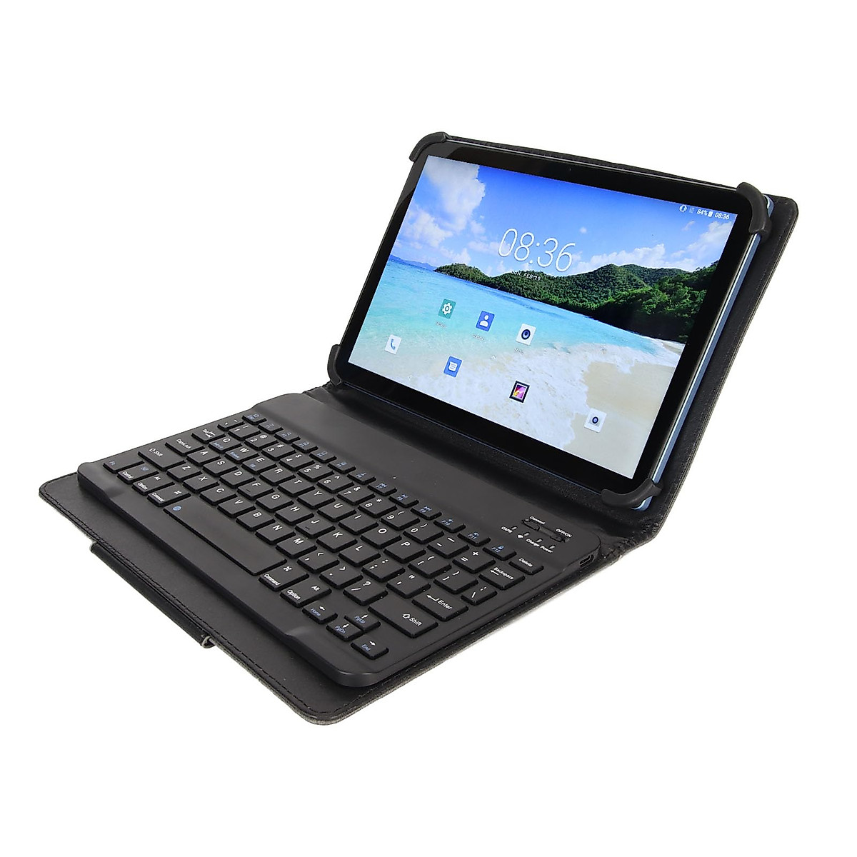 2 in 1 Tablet, 2 Speakers USB C Fast Charging 8 Core 2.4GHz 5G WiFi Connection Tablet FHD Screen 100‑240V Expandable Memory for Home (US Plug)