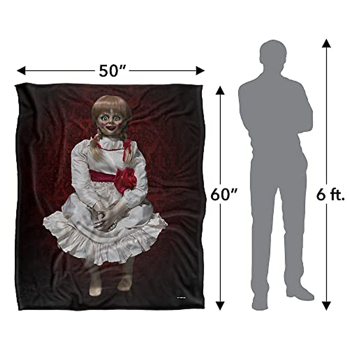 Annabelle 3 Blanket, 50"x60" Doll Poster Silky Touch Super Soft Throw Blanket