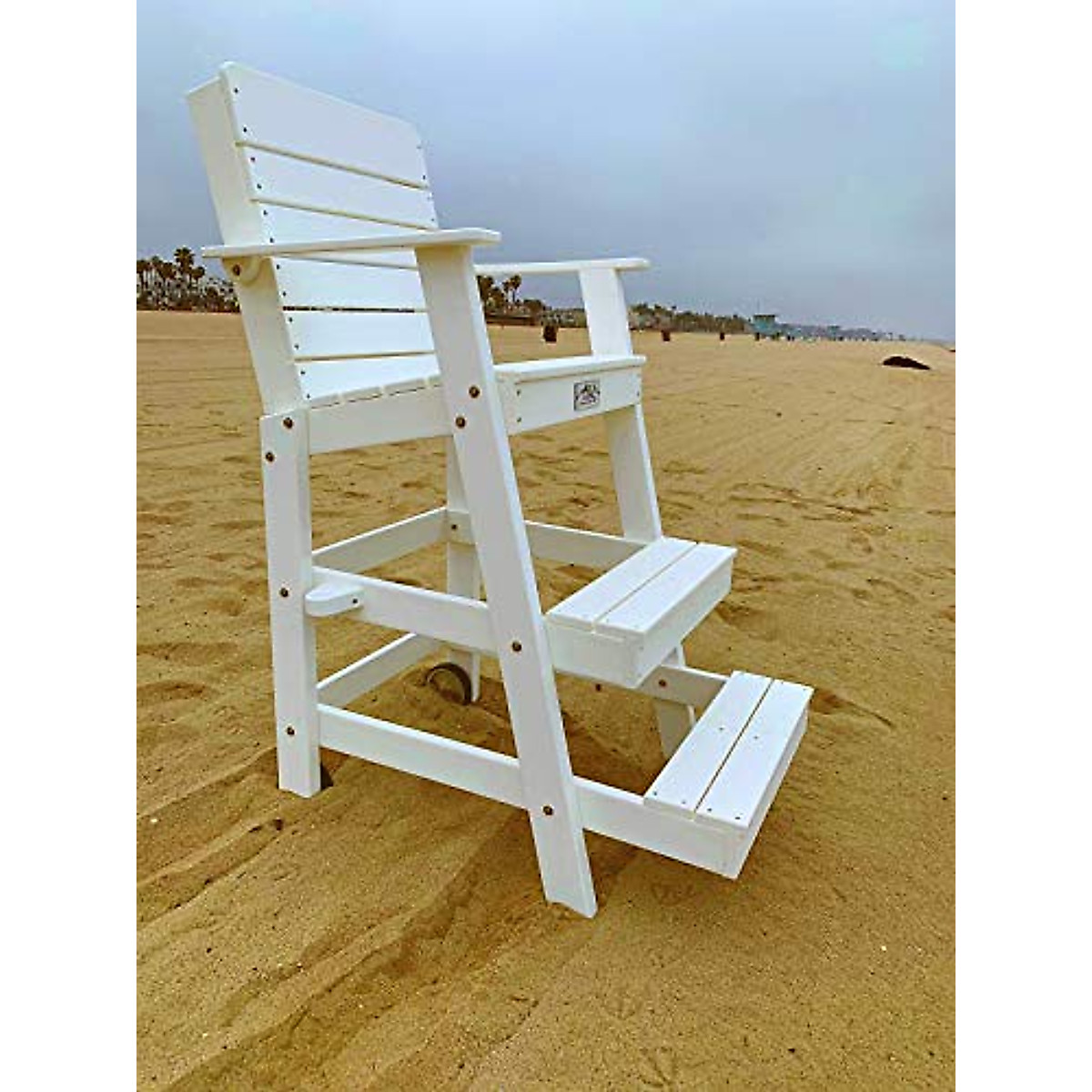 Aquamentor Lifeguard Chair for Pool, Lake and Beach (40") Made in The USA - Durable Recycled Plastic Lumber, Long Service Life, Comfortable with Wide Steps, Stable Platform