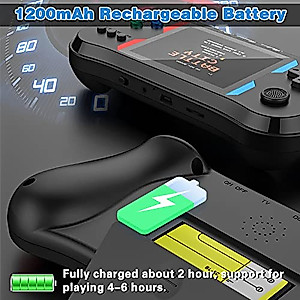 Handheld Game Console for Kids Adults, 3.5'' LCD Screen Retro Handheld Video Game Console, Preloaded 500 Classic Retro Video Games with Rechargeable Battery, Support 2 Players and TV Connection