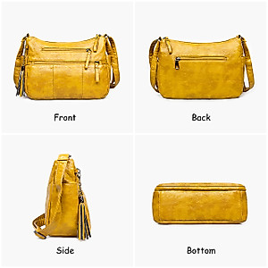 VOLGANIK ROCK Purses for Women Soft PU Leather Shoulder Bag Ladies Crossbody Purse and handbags Lightweight Pocketbook