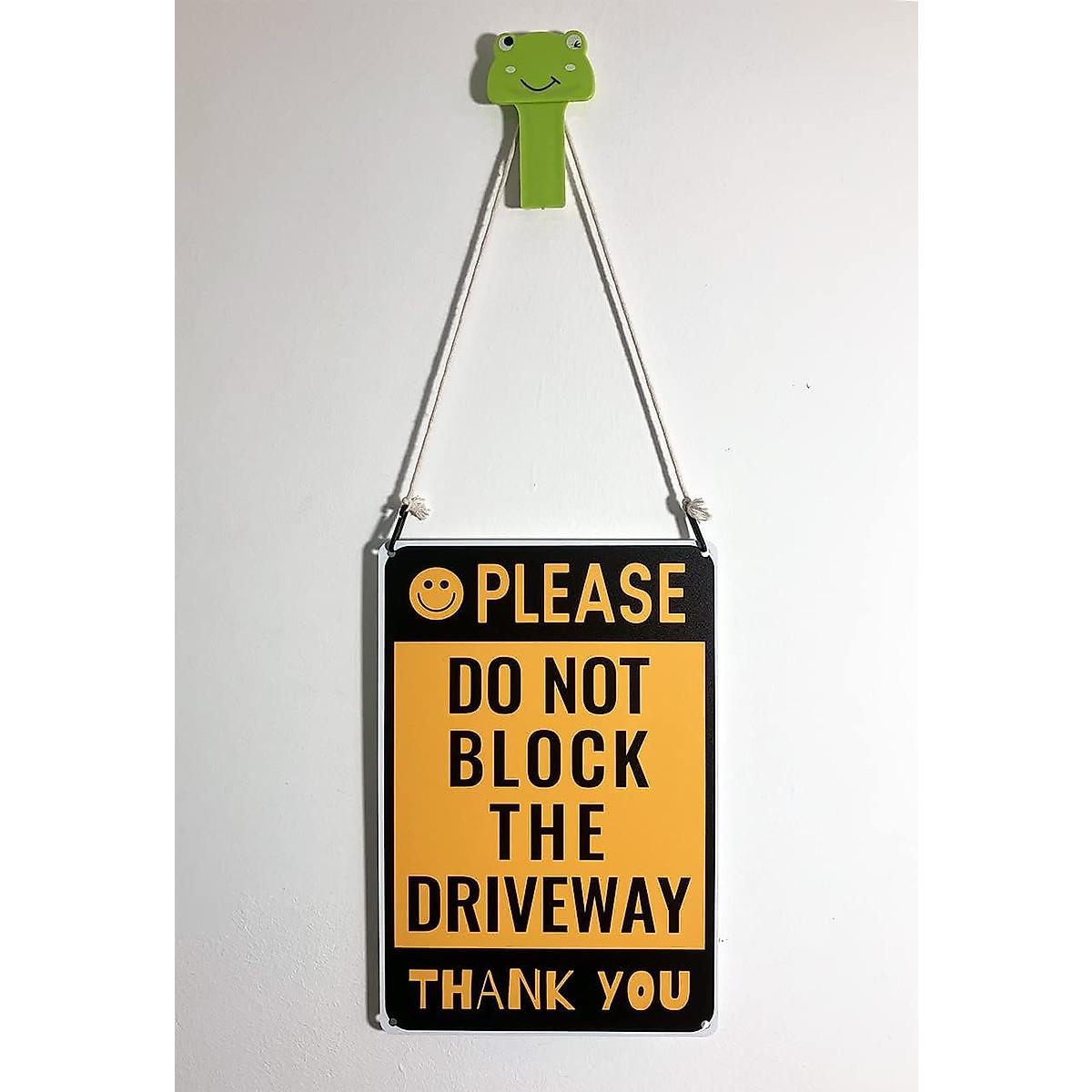 Please Do Not Block The Driveway Metal Sign No Parking Sign for Outdoor Street Decor 12" * 8" (510)