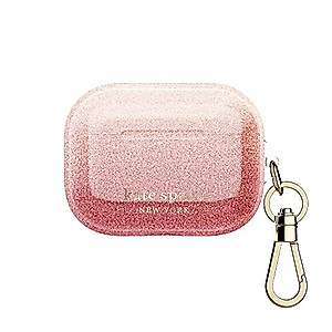 Kate Spade New York AirPods Pro Case - Ombre Glitter Sunset/Pink Multi/Gold Foil Logo