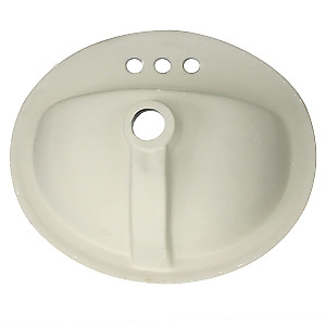 Nantucket Sinks DI2017-4 - Nantucket Sinks 20.25 Inch Drop-In Ceramic Vanity Sink DI2017-4