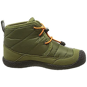 KEEN Howser 2 Quilted Mid Height Waterproof Comfy Durable Chukka Boots, Capulet Olive/Russet Orange, 13 US Unisex Little Kid