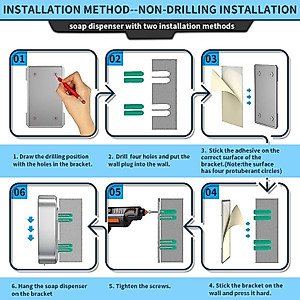 Automatic Soap Dispenser Touchless, Haiaoxonr 700ml wall mounted soap dispenser supports hand soap, dishwashing liquid, etc. for bathroom, kitchen, hotel, office, home and commercial places.