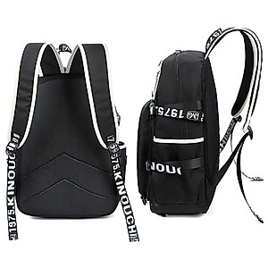 WANHONGYUE Anime Luminous Backpack School Bag for Danganronpa Monokuma Student Bookbag Laptop Rucksack Daypack