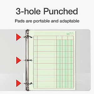 CARDINAL BRANDS INC. - Columnar Analysis Pad, 3 Column, 8 1/2 X 11, Single Page Format, 50 Sheets/pad ( ABFACP85113 ) ( ACP85113 )