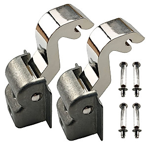 RV Awning Rafter Rivet Slider Asm, RV Camper Trailers Motorhome Awning Sunshade Arm Parts, for Automatic Roll-up Awning and Keeps Canopy Tensioned and Stabilizes, with 4 Rivets and Caps- 2 Packs