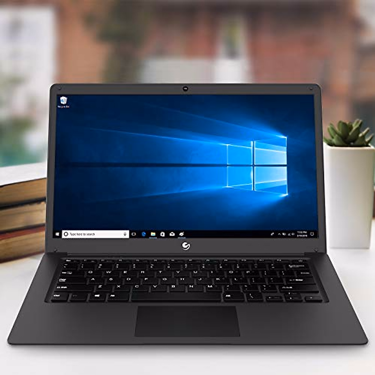 Ematic 14.1" Laptop PC with Intel Atom Quad-Core Processor, 4GB Memory, 32GB Flash Storage and Windows 10, Black (Ewt147), 14-14.99 inches