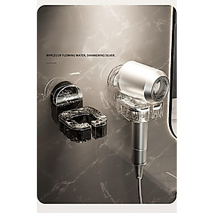 Powerful Suction Cup Holder Rack Organizer,Rotating Hair Dryer Rack Punch Free, 2024 New 360° Blow Dryer Holder Stand Wall Mounted, Zentric Hair Dryer Rack For Hair Dryer,Rotating Lazy Hair Dryer Brac