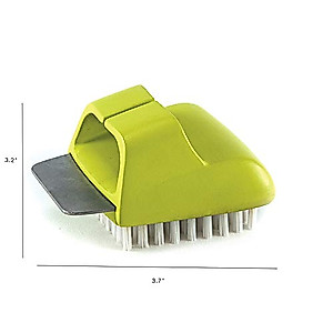 Charcoal Companion CC4108 HIMALAYAN SALT PLATE SCRUBBER BRUSH