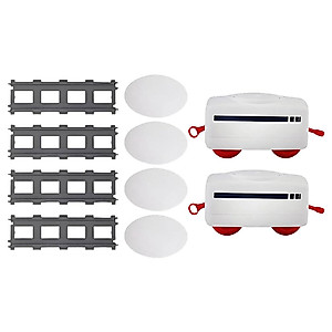 TOYANDONA Sushi Train Set Toy | Rotating Table Food Train Battery Powered Toy Train Set for Party DIY Sushi Display Table Swing Plate, Under Christmas Tree Train Track for Kids