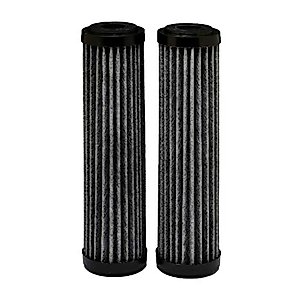 EcoPure EPW2F Premium Fact Universal Whole Home Filter (2 Pack), Dark Gray/Black