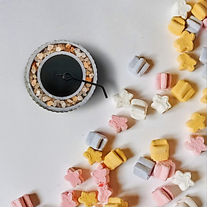 Koncenttop Tabletop Fire Pit Indoor,Tabletop Fireplace Concrete, Pineapple Shape Small Fire Bowl, firebowl Table top, Portable Tabletop Fire Pit (Gray)