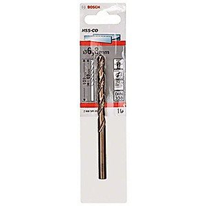 Bosch 2608585857 Metal Drill Bit Hss-Co 6, 8mmx2.72inx4.25In