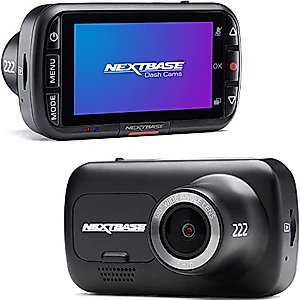 Nextbase 222 Dash Cam 1080p HD in Car Camera with Parking Mode, Night Vision, Automatic Loop Recording and Shock Sensor Protection, Reliable and Durable