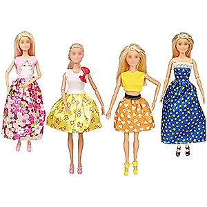 SOTOGO 33 Pieces Doll Clothes and Accessories for 11.5 Inch Girl Boy Doll Wedding Playset Include 12 Sets Doll Groom Suit/Wedding Dress/Casual Wearing Clothes, 8 Pairs Shoes and Doll Accessories