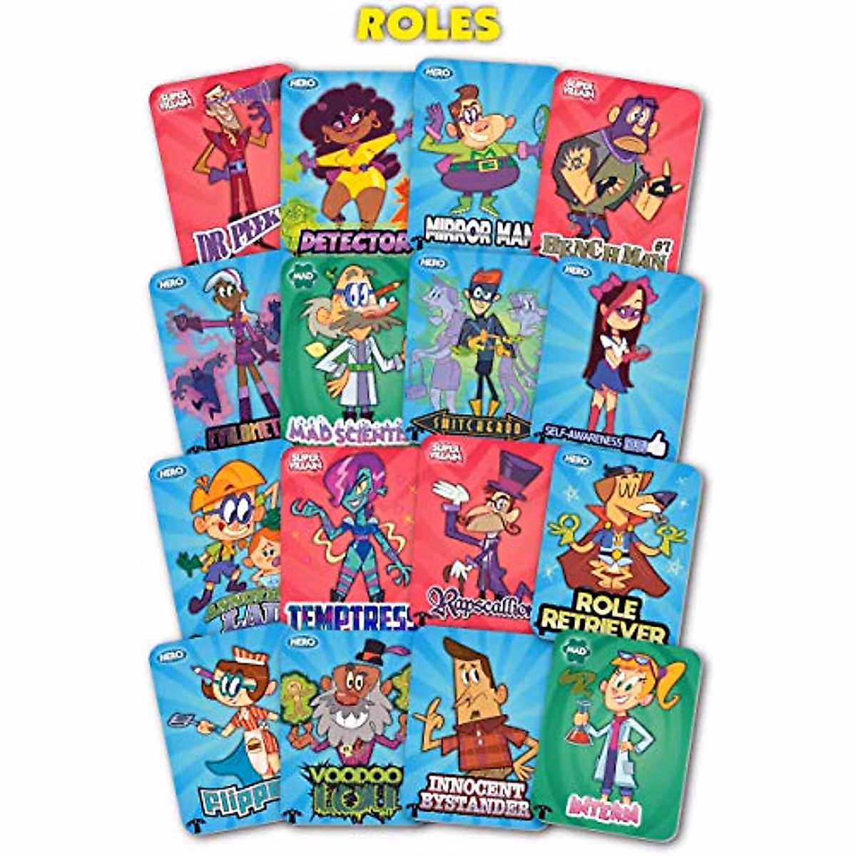 Bezier Games One Night Ultimate Super Villains, Family Friendly Party Game, Fun Game for Kids & Adults, Engaging Social Deduction, Fast-Paced Gameplay, Hidden Roles & Bluffing