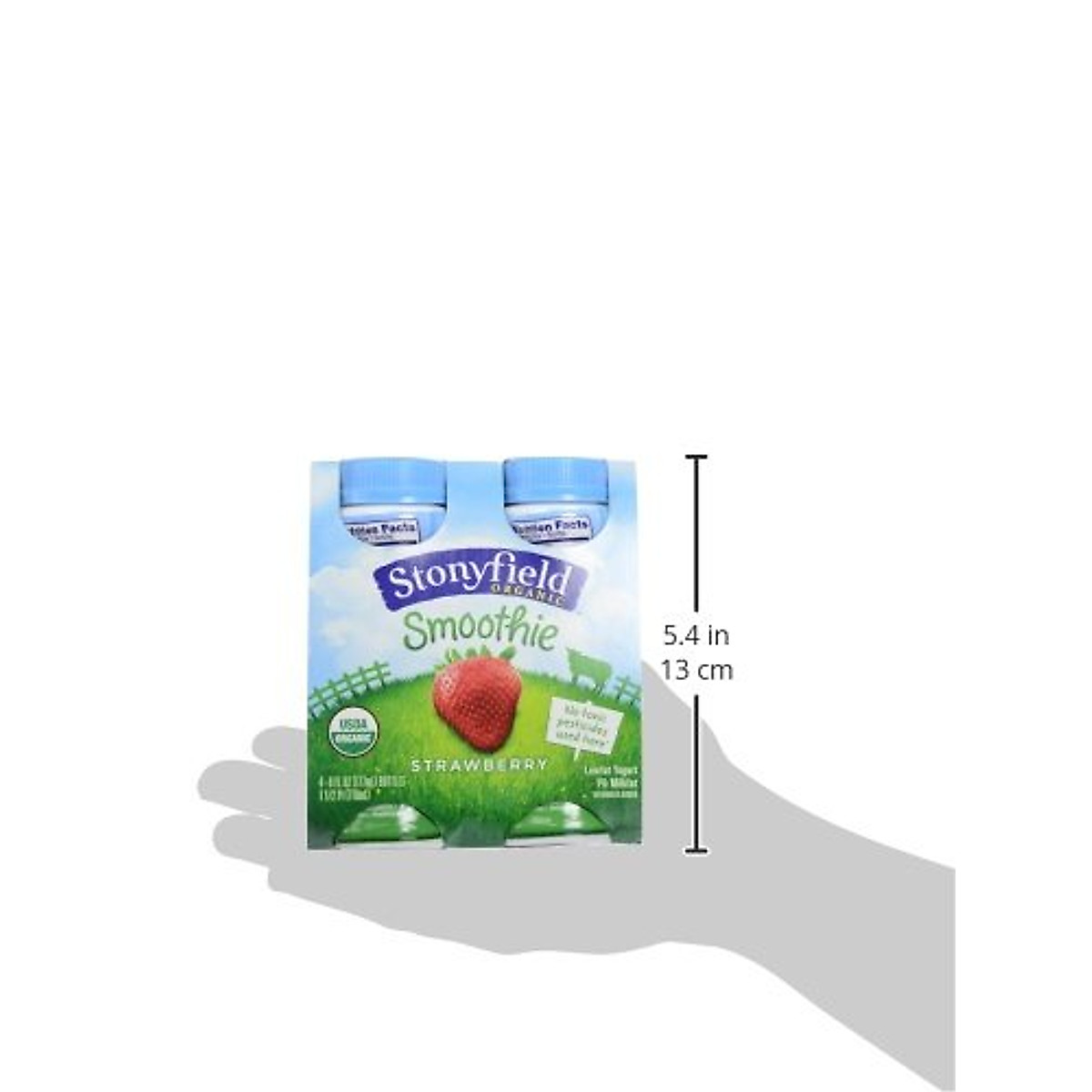 Stonyfield Organic, Low Fat Strawberry Smoothie, 6 oz, 4 Count