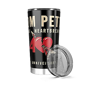 Stainless Steel Insulated Tumbler 20oz 30oz Tom Hot Petty Tea And Iced The Coffee Heartbreakers Wine Shirt Cold Funny Travel Cups Mugs For Men Women