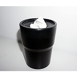 2 Pas Car Trash Can with Lid,Mini Car Trash Bin,Mini Auto Garbage Can Multipurpose Trash Can for Car, Home, Office, Kitchen, Bedroom, Black