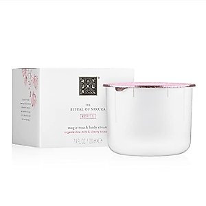 RITUALS Sakura Renewing Body Cream Refill - Moisturizer with Rice Milk & Cherry Blossom - 7.4 Fl Oz