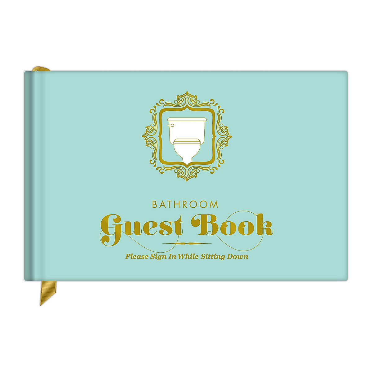 Knock Knock Bathroom Guest Book, Funny Guest Bathroom Book & Gift for Adults, Fill-in-the-Blank Book, 112 Pages